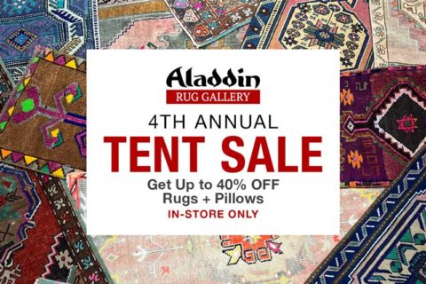 Aladdin’s Annual Tent Rug Sale | Aladdin
